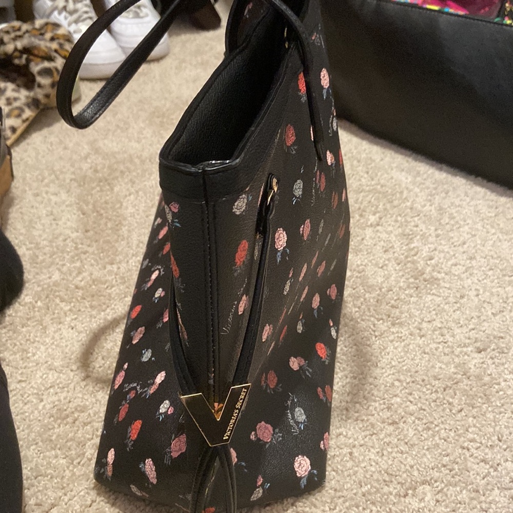 Victoria’s Secret Carryall Tote Logo Dark Rose - Gem